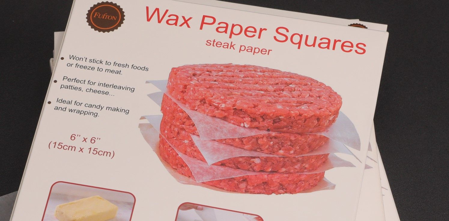 Can you use wax paper to freeze burgers?