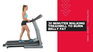 Can you walk on a treadmill and lose belly fat?