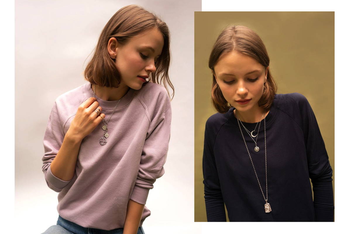 Can you wear jewelry with a sweatshirt?