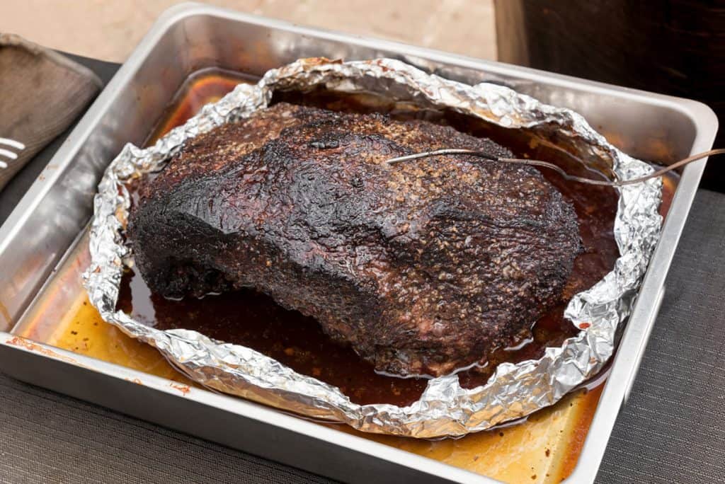 Can you wrap a brisket at 145?
