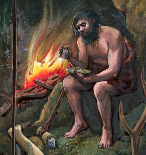 Did ancient humans eat raw meat?