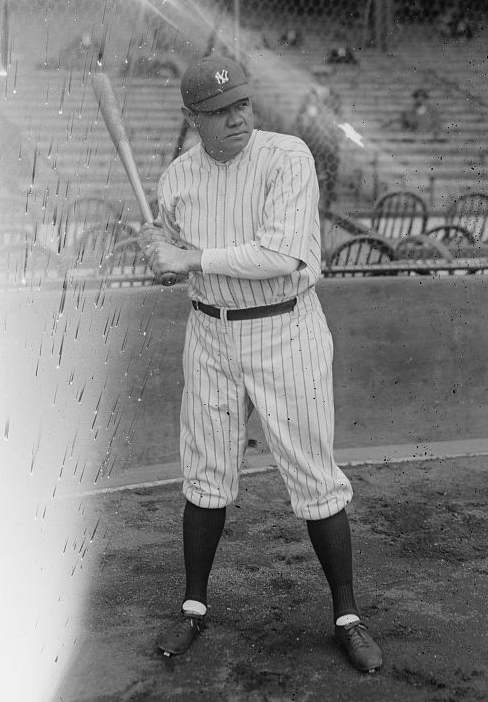 Did Babe Ruth ever bat right-handed in a game?