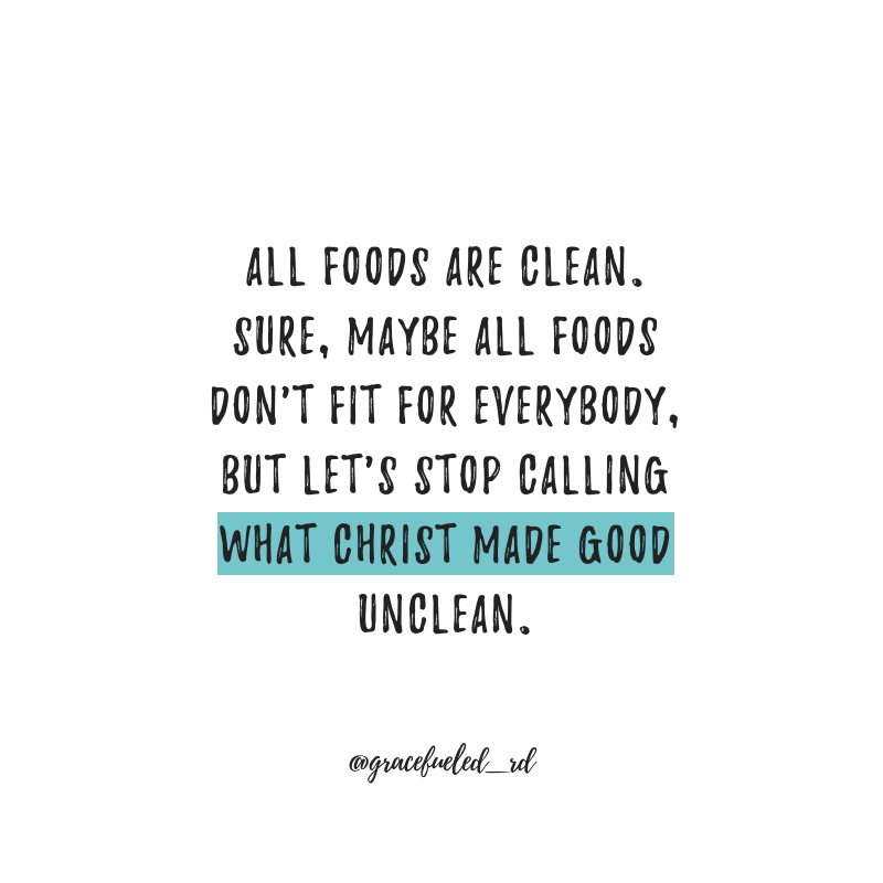 Did Jesus say all foods are clean?