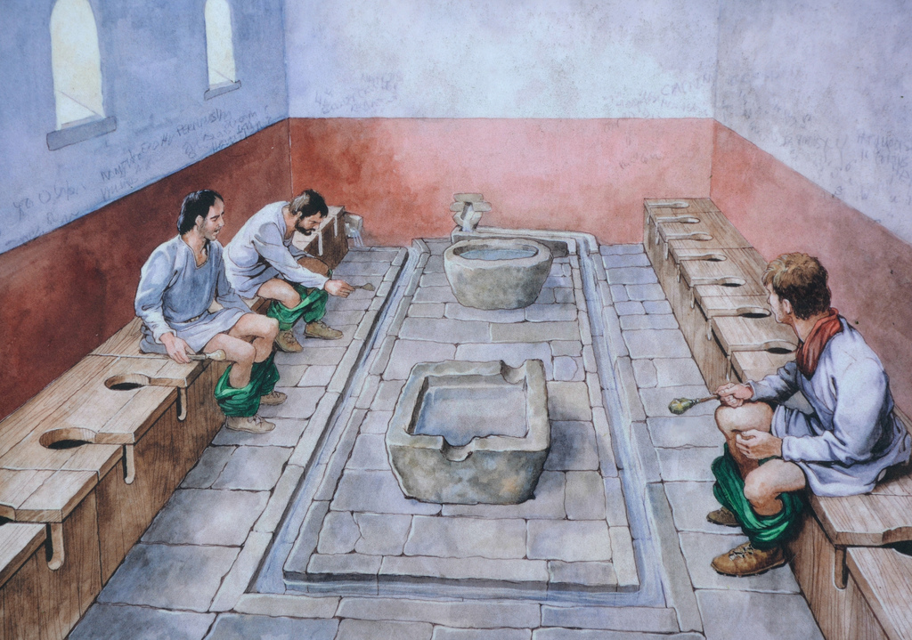 Did Romans have bathrooms in their homes?