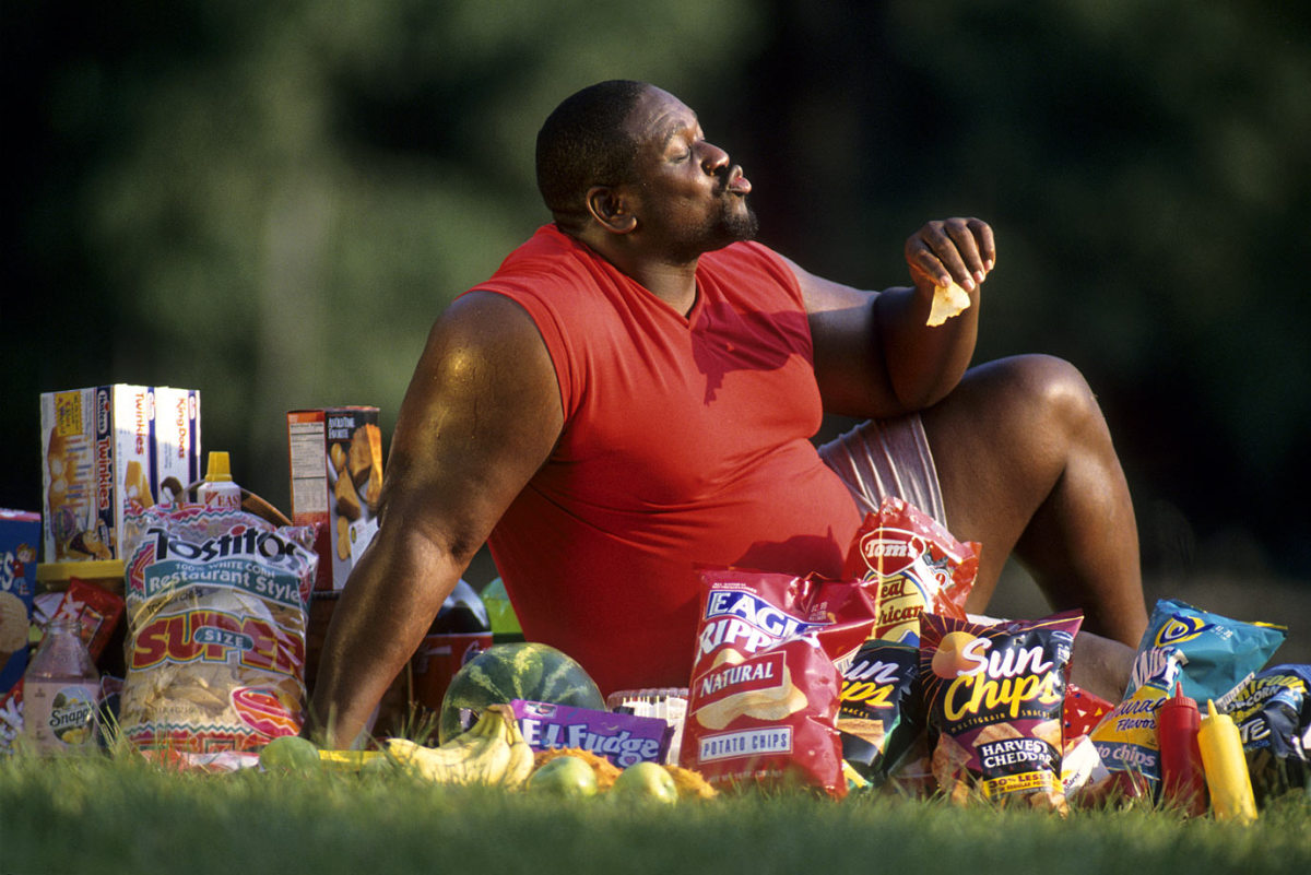 Do athletes eat junk?