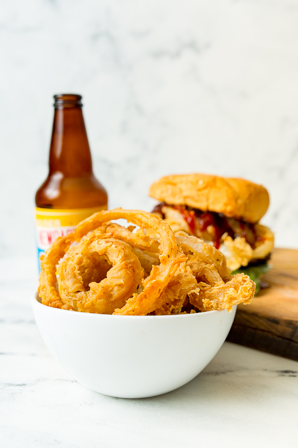 Do beer battered onion rings have alcohol?