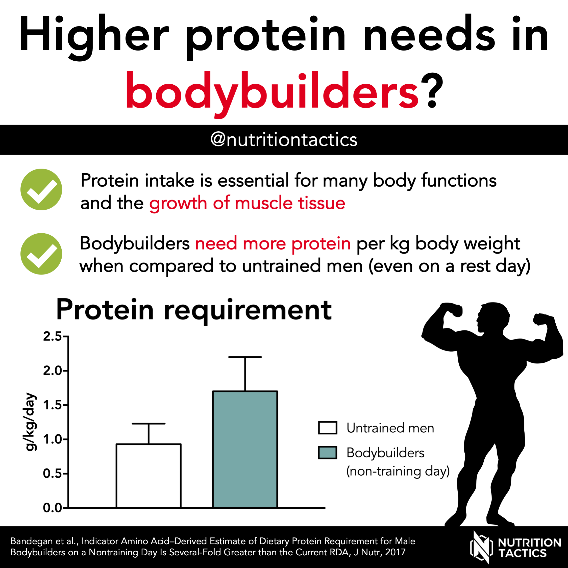 Do bodybuilders need more protein?