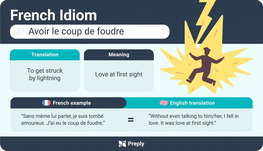 Do French use idioms?