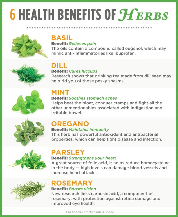 Do herbs have health benefits?