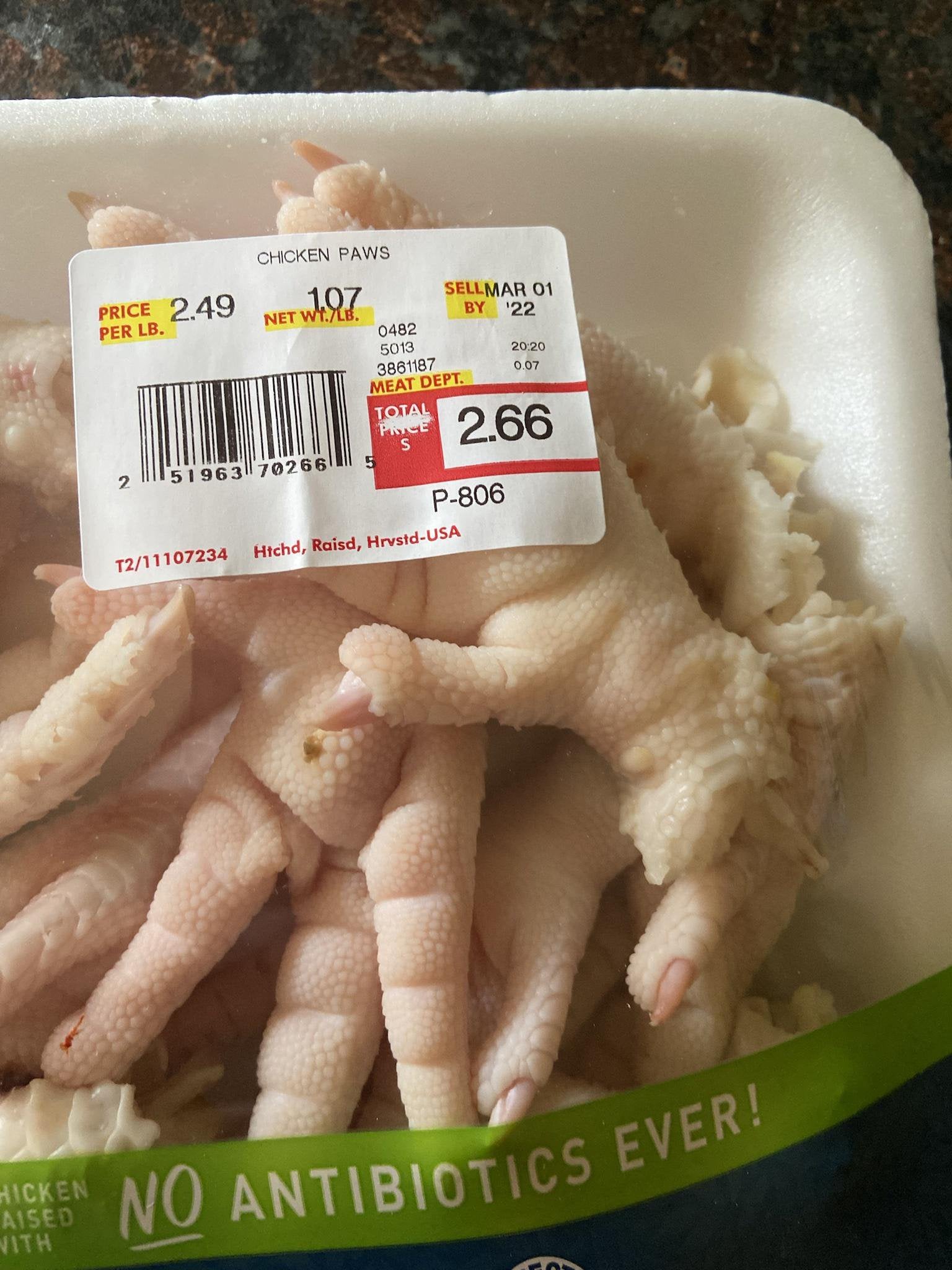 Do I have to peel chicken feet?