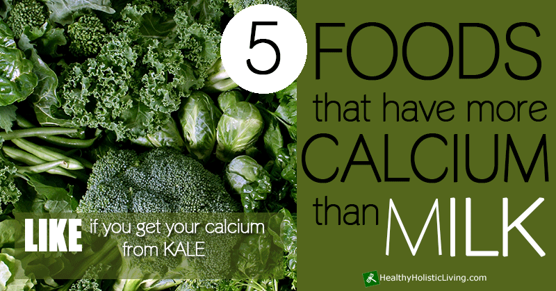Do leafy greens have more calcium than milk?