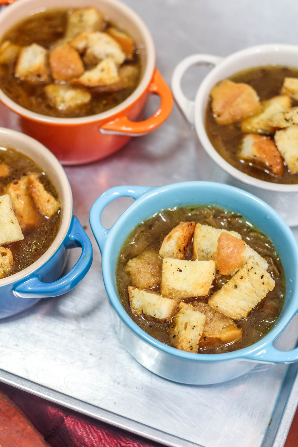 Do people eat croutons in soup?