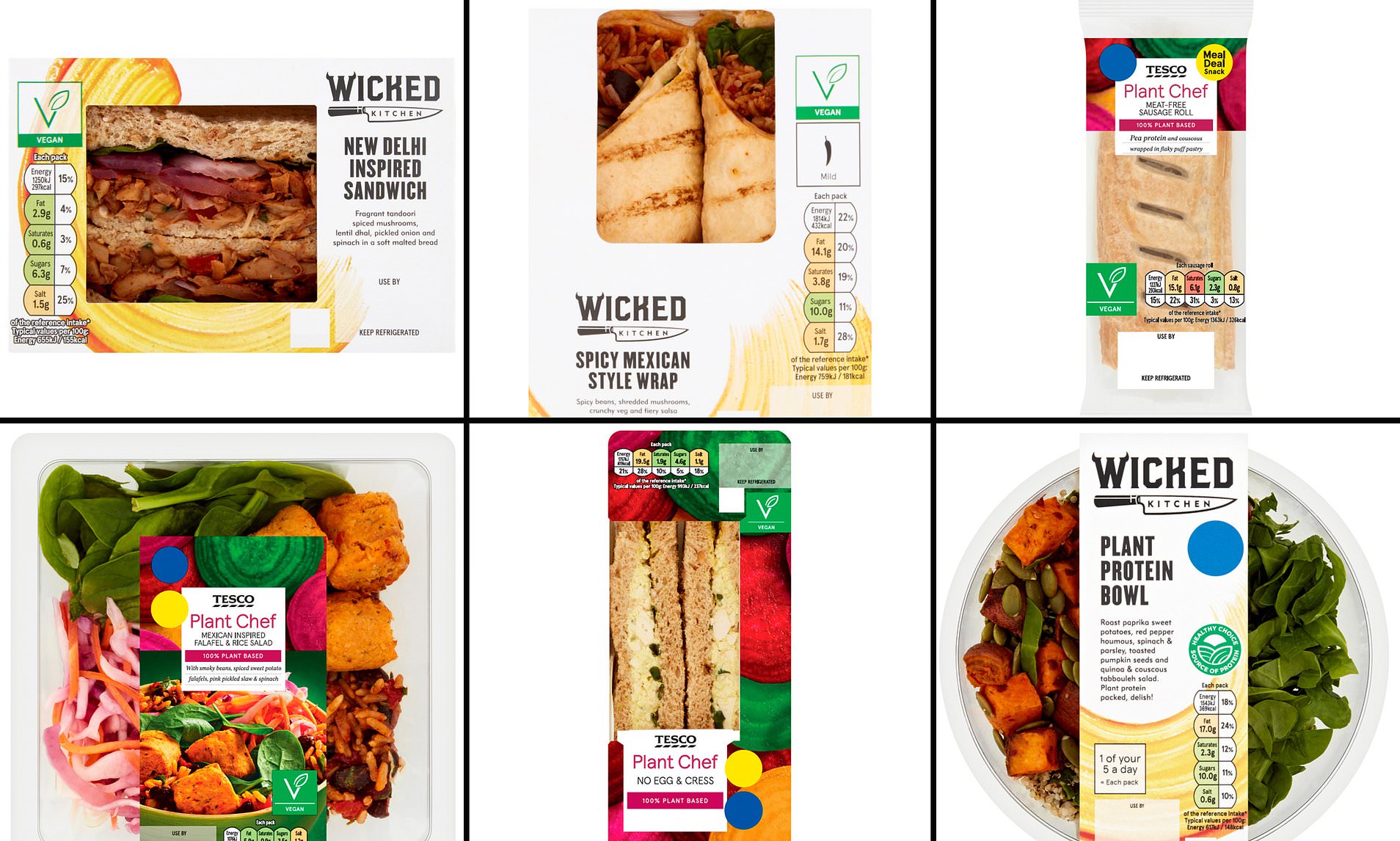 Do Tesco sell vegan sandwiches?