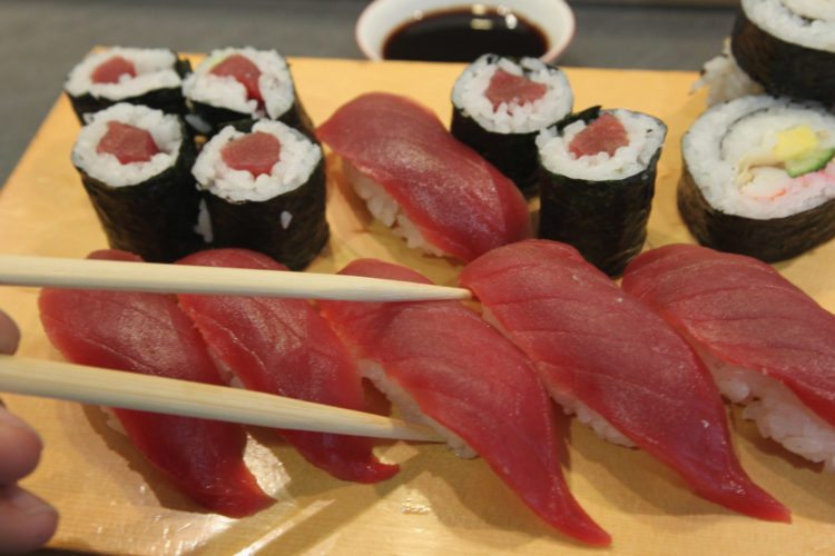 Do they eat raw meat in sushi?