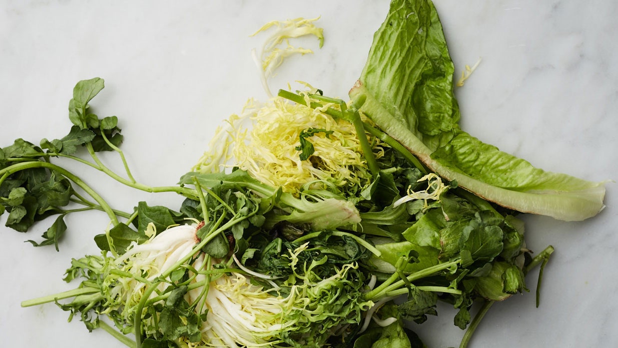 Do we need to discard wilted salad greens?