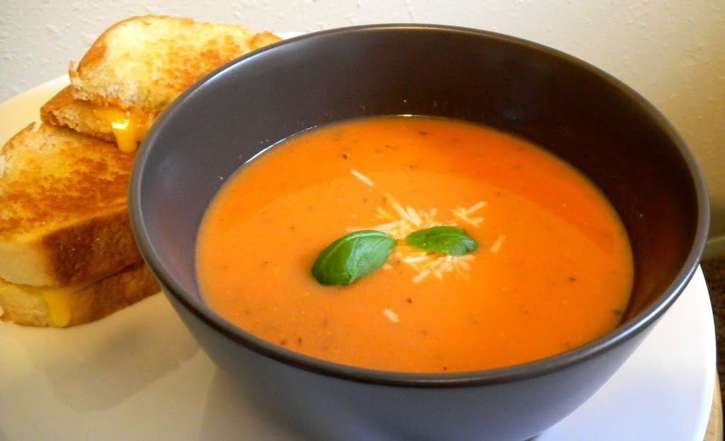 Do you add milk or water to tomato soup?