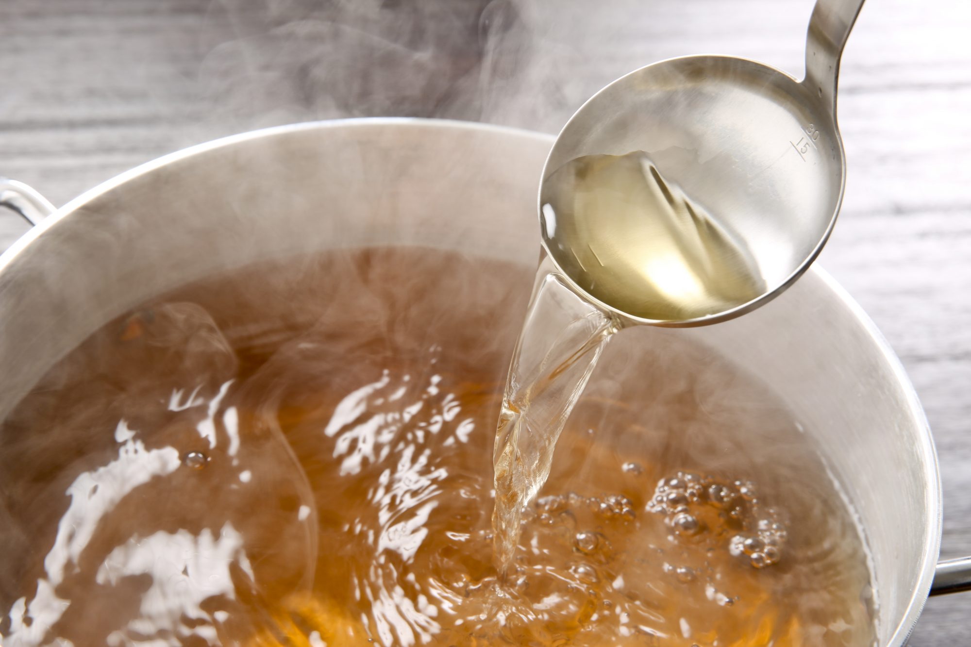 Do you add water to broth for soup?