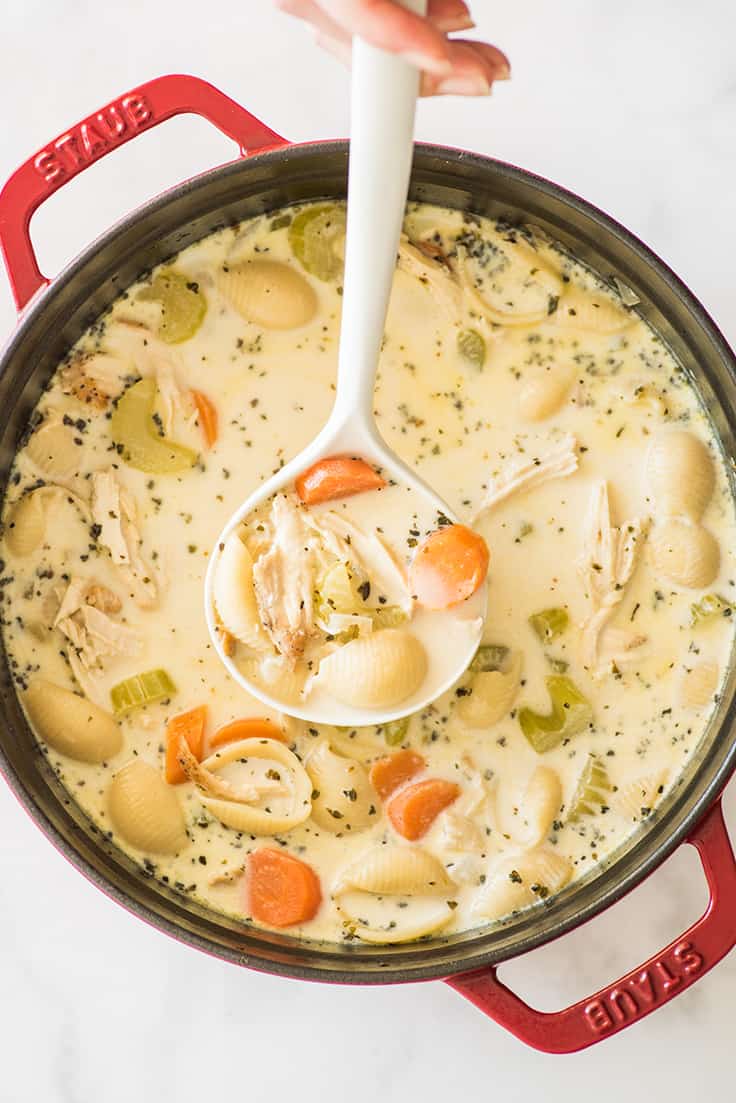 Do you add water to cream of chicken soup?