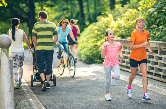 Do you burn more calories walking or running the same distance?