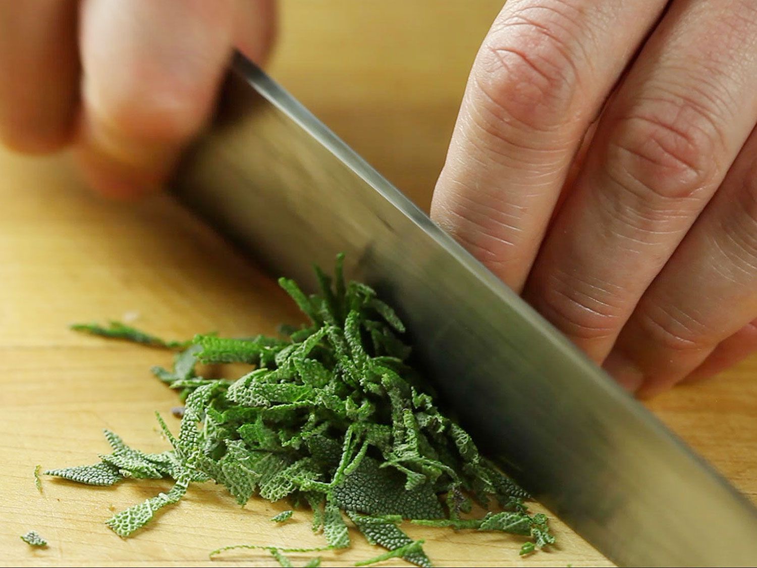 Do you chop sage for soup?