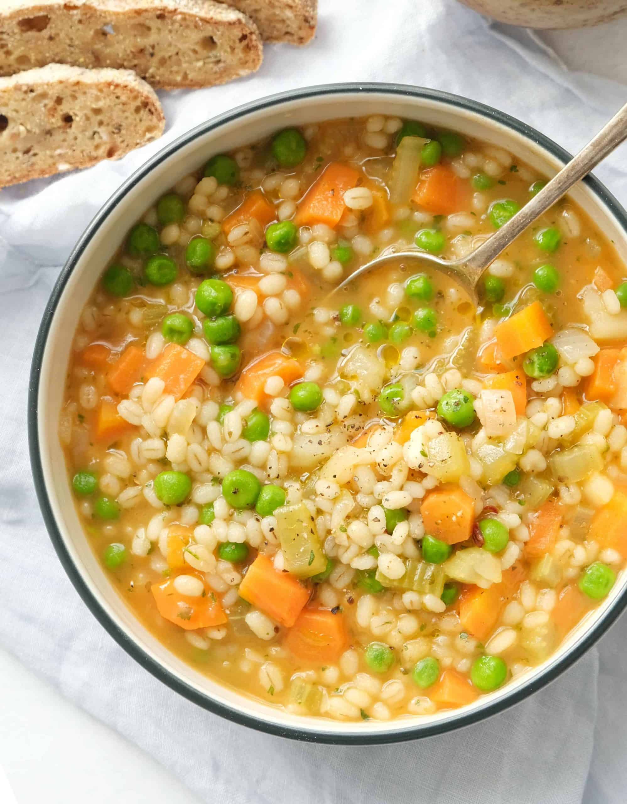 Do you cook barley before adding to soup?