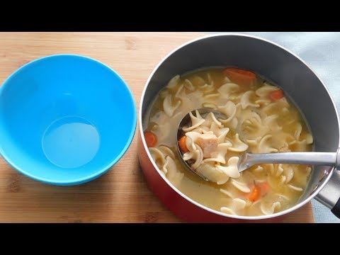 Do you cook noodles in broth or water?