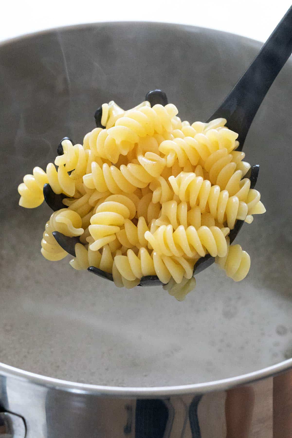 Do you cook pasta on high or low heat?