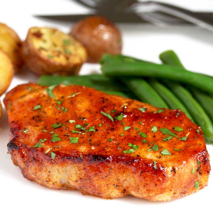 Do you cook pork chops in the oven covered or uncovered?