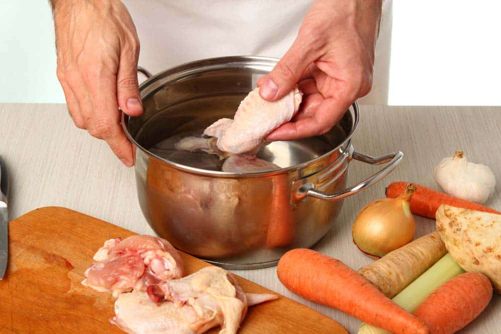 Do you cook the chicken before adding it to the soup?