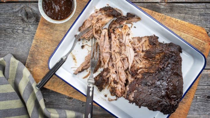 Do you cover pork shoulder when resting?