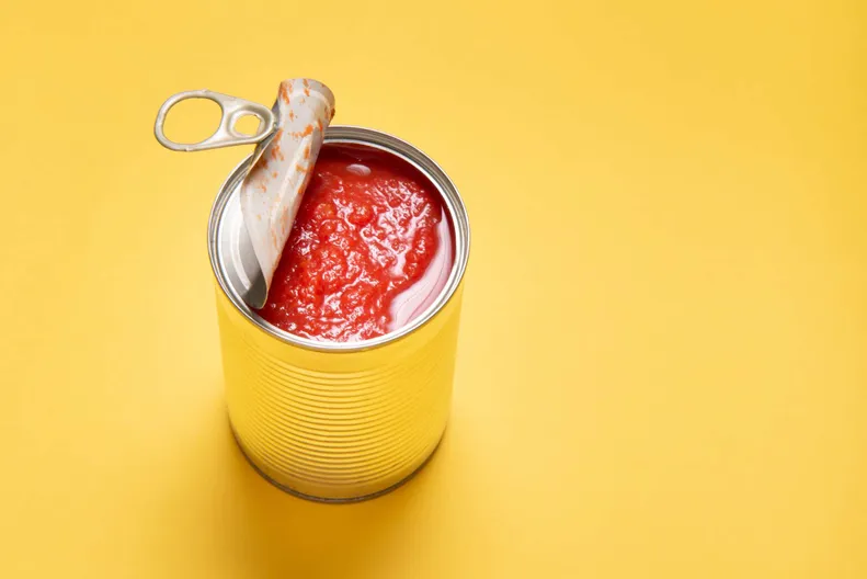 Do you drain the extra liquid from canned tomato sauce?