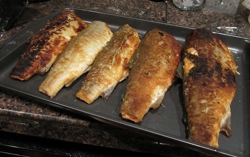 Do you eat the skin on fried trout?