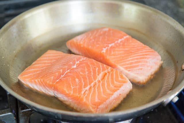 Do you fry skin side of fish first?