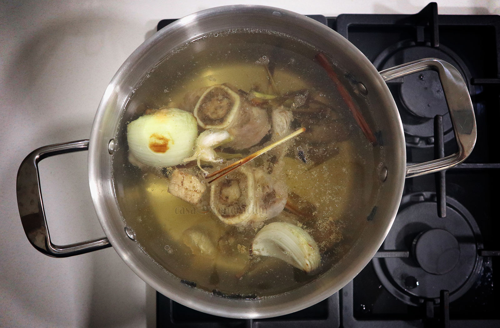 Do you have to blanch bones before making broth?