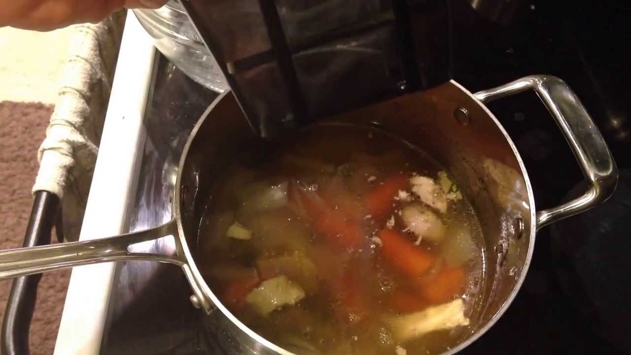 Do you have to strain chicken broth?