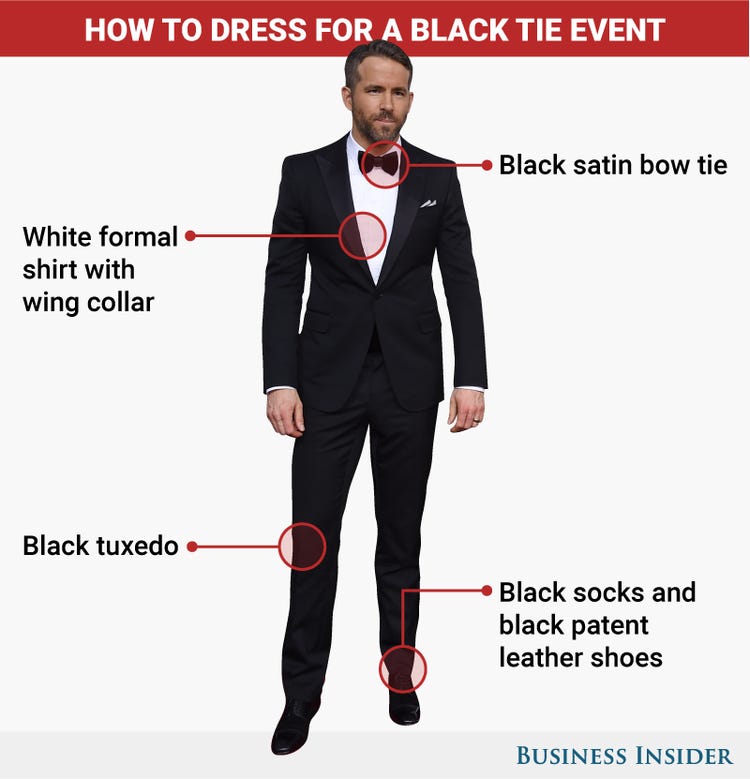 Do you have to wear a tie to a formal event?