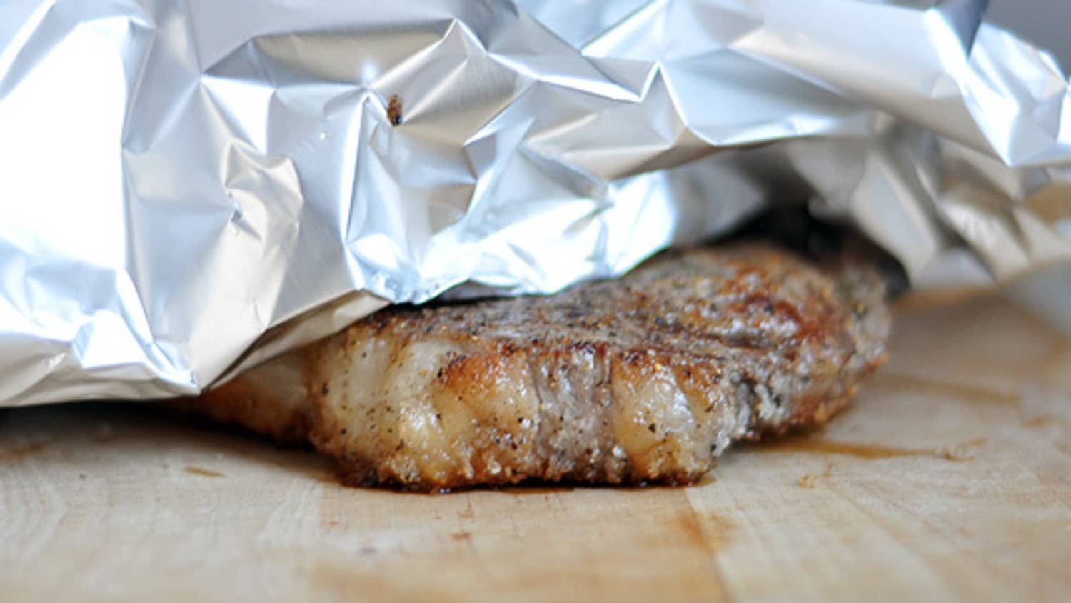 Do you let meat rest in foil?