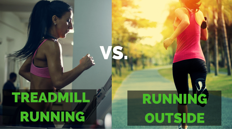 Do you lose more weight running on a treadmill or outside?