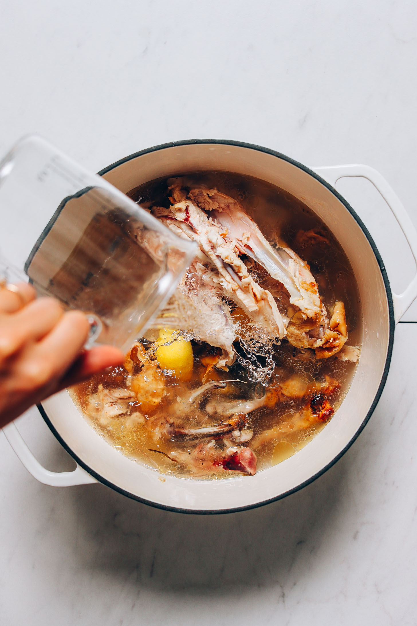 Do you make bone broth with raw or cooked bones?
