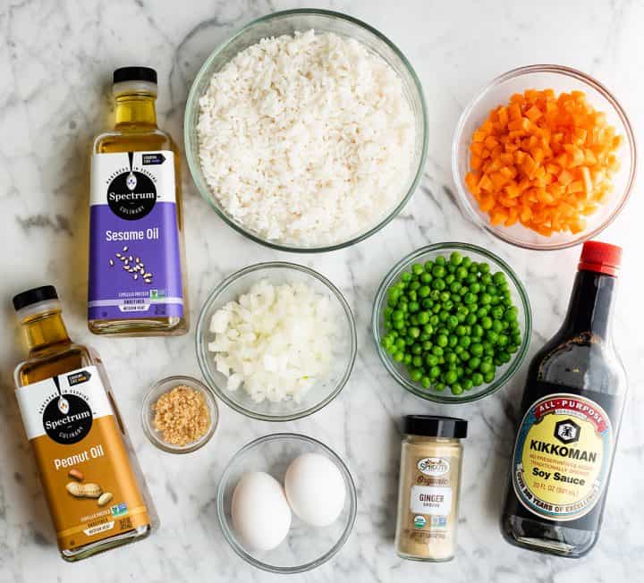 Do you need a lot of oil for fried rice?