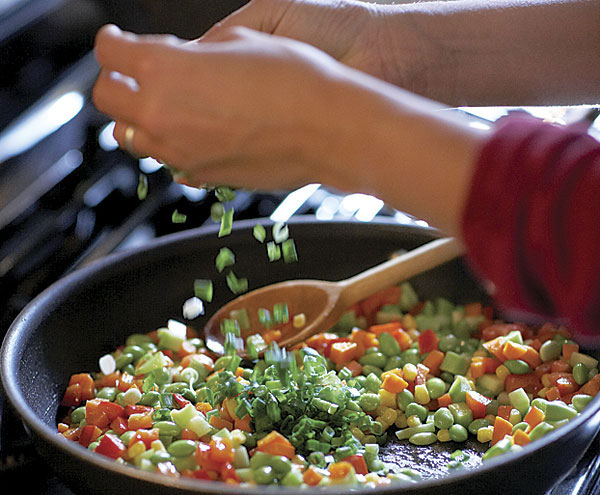 Do you need a non-stick pan for fried rice?