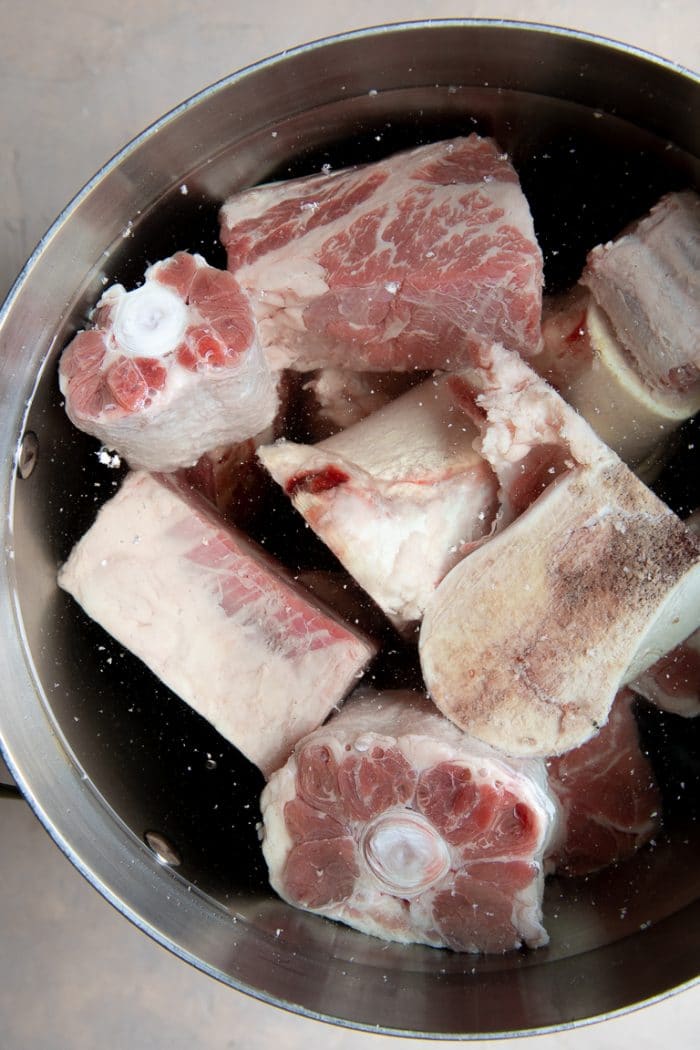 Do you need to blanch beef bones?