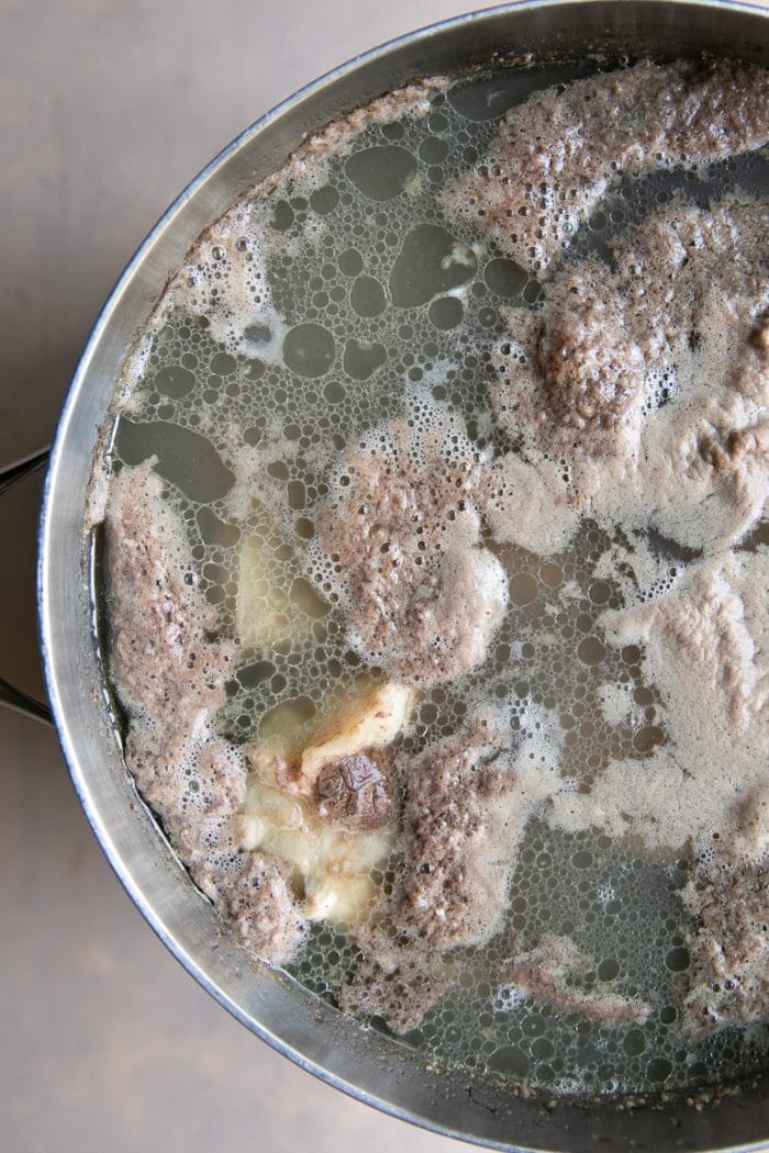 Do you need to blanch bones for bone broth?