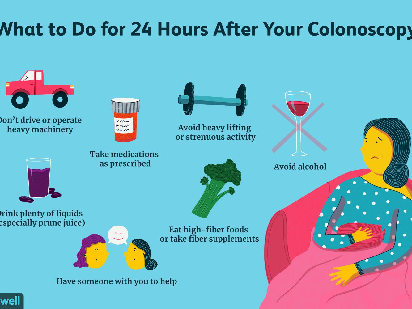 Do you need to rest after a colonoscopy?