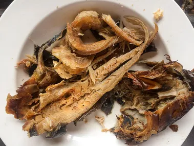 Do you need to wash dried fish before cooking?