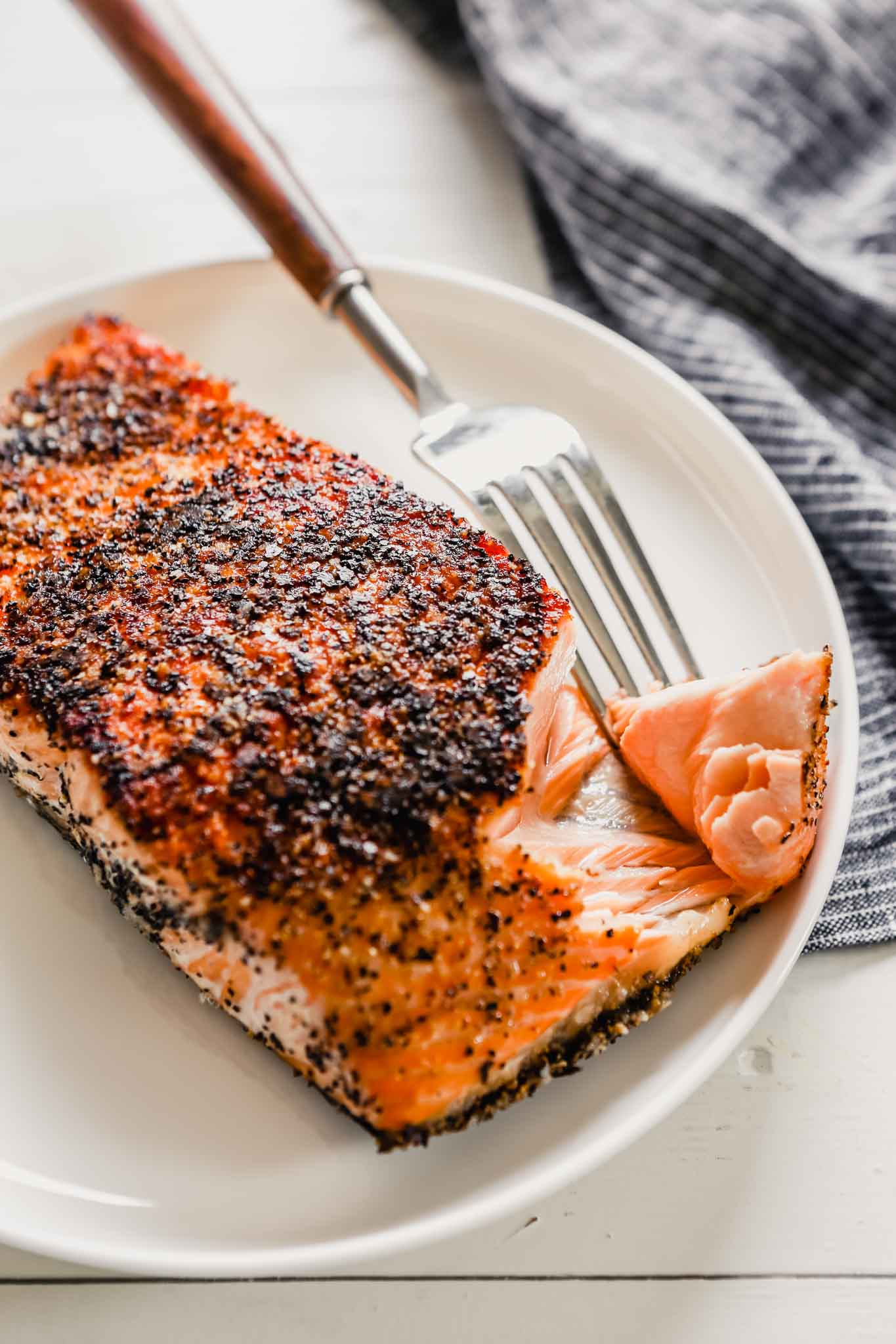 Do you pan sear salmon skin side down?