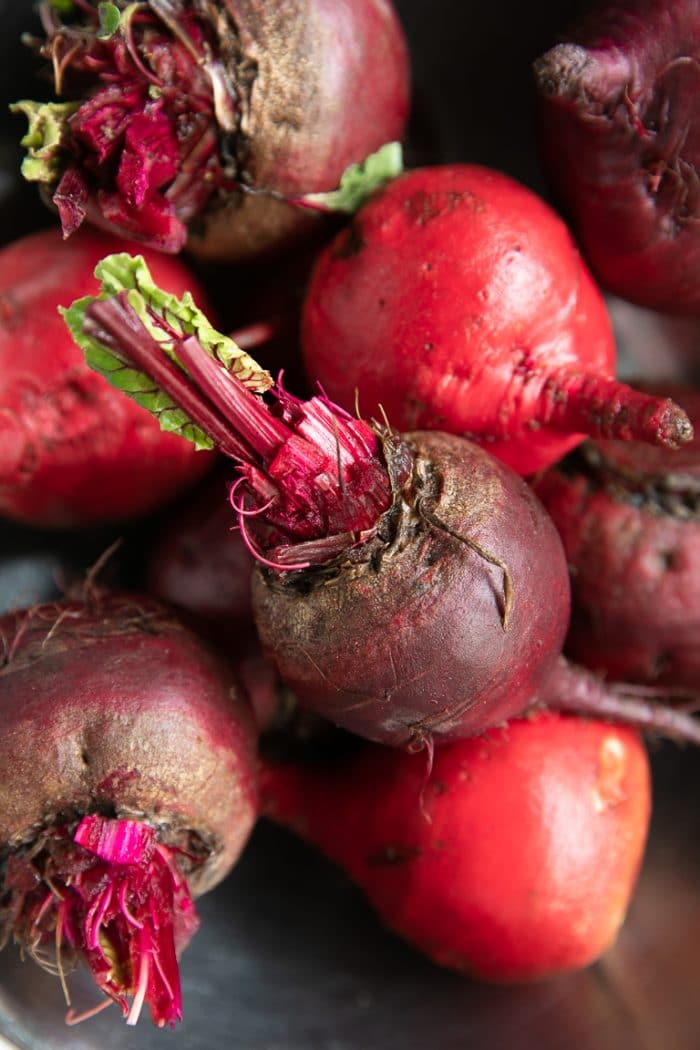 Do you peel raw beets before cooking?