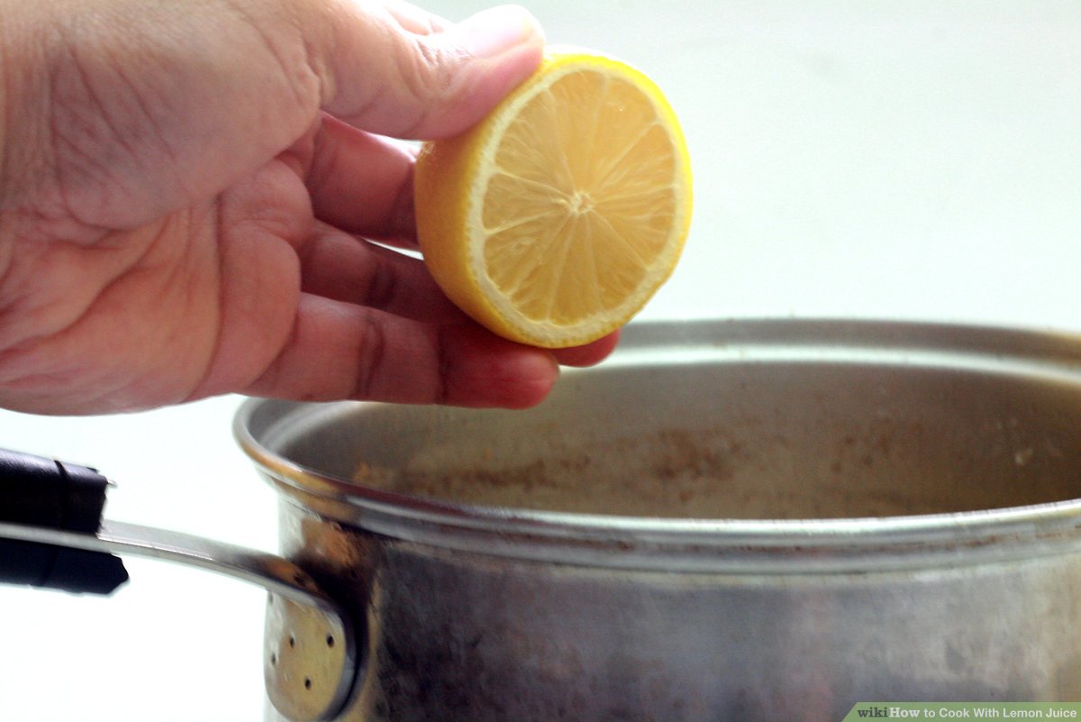 Do you put lemon juice before or after cooking?