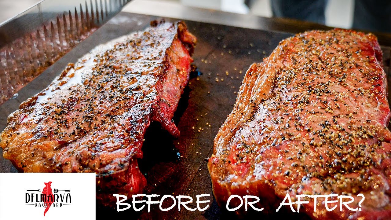 Do you put pepper on steak before or after cooking?