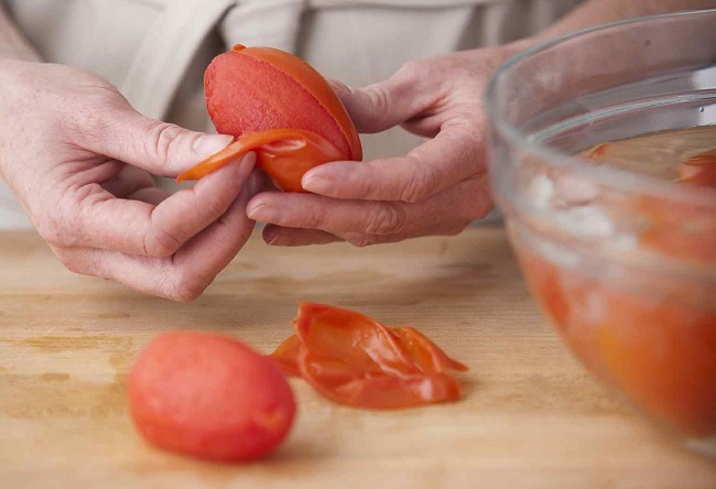 Do you remove the skin from tomatoes?